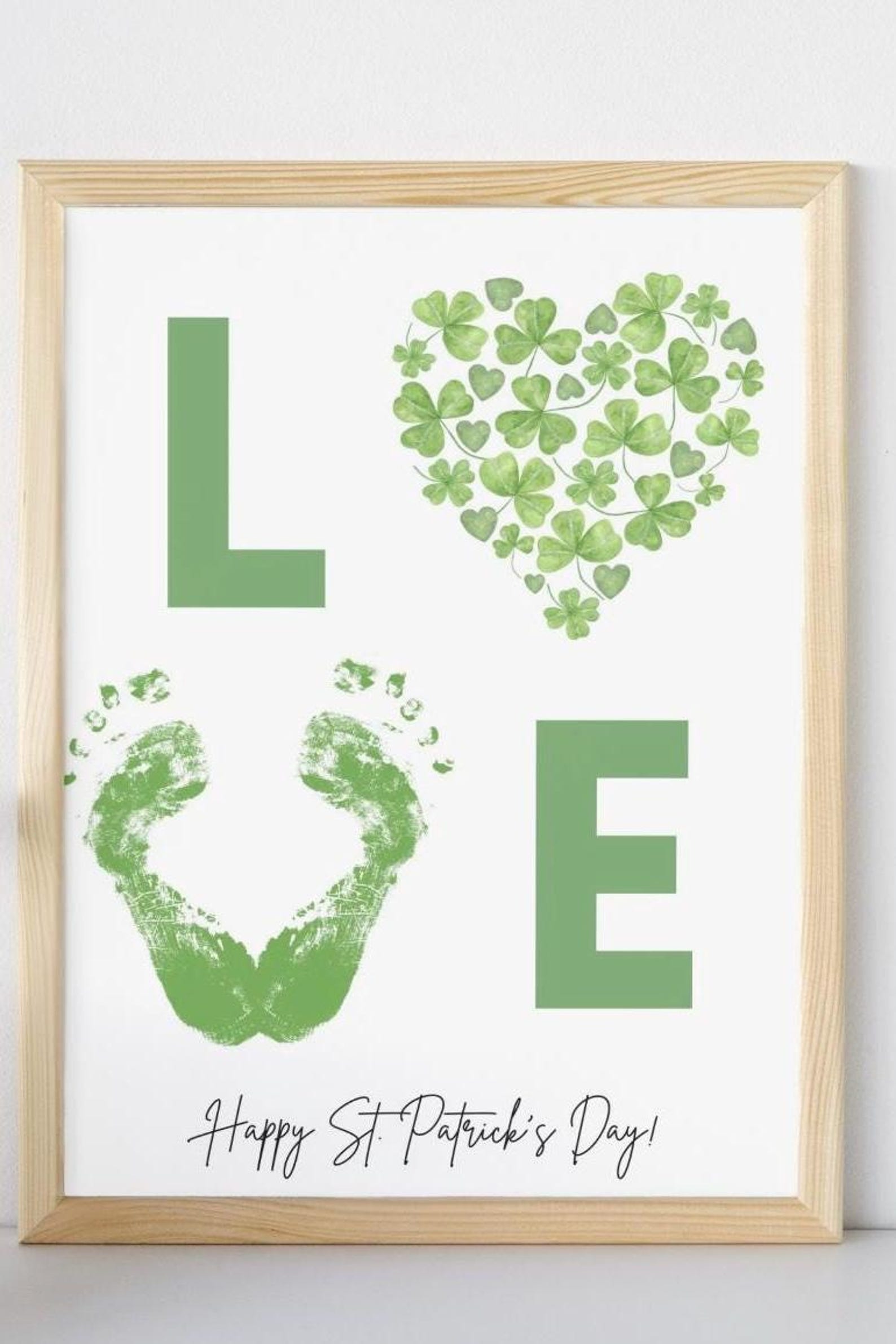 St. Patrick’s Day Handprint Footprint, Kids Footprint, Footprint Craft ...