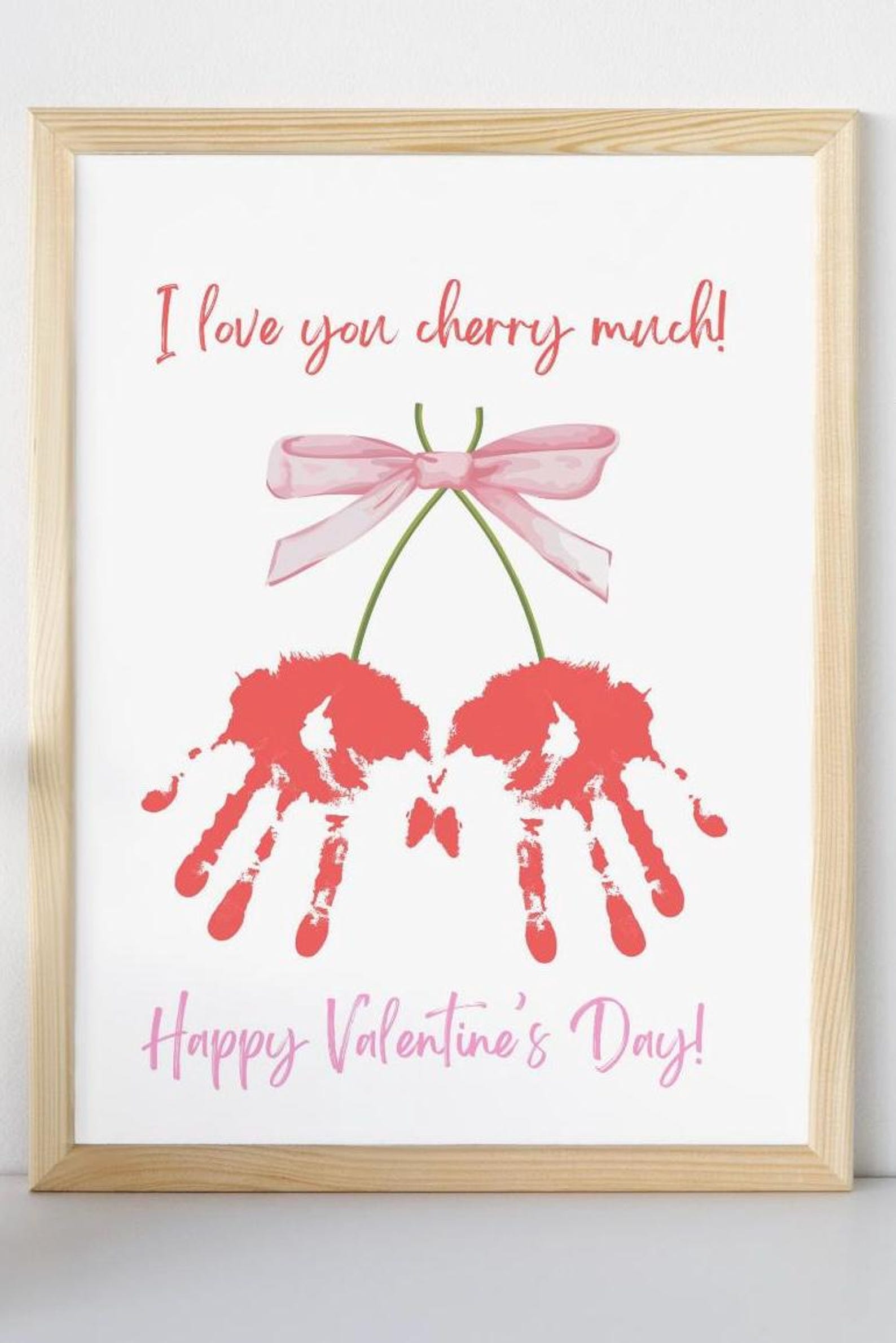 Valentines Day Handprint Craft, Valentines Printable Card, Kids ...