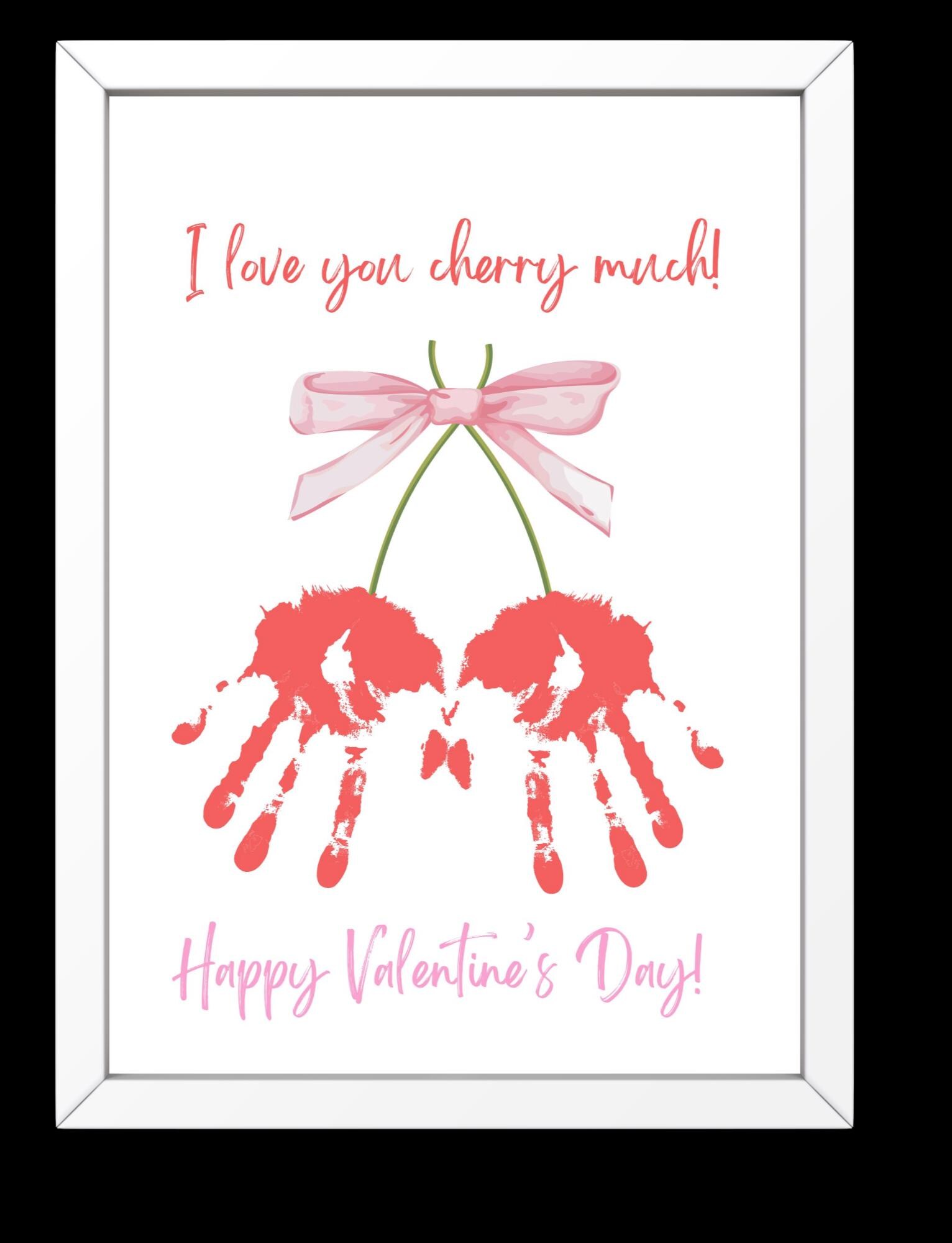 Valentines Day Handprint Craft, Valentines Printable Card, Kids ...