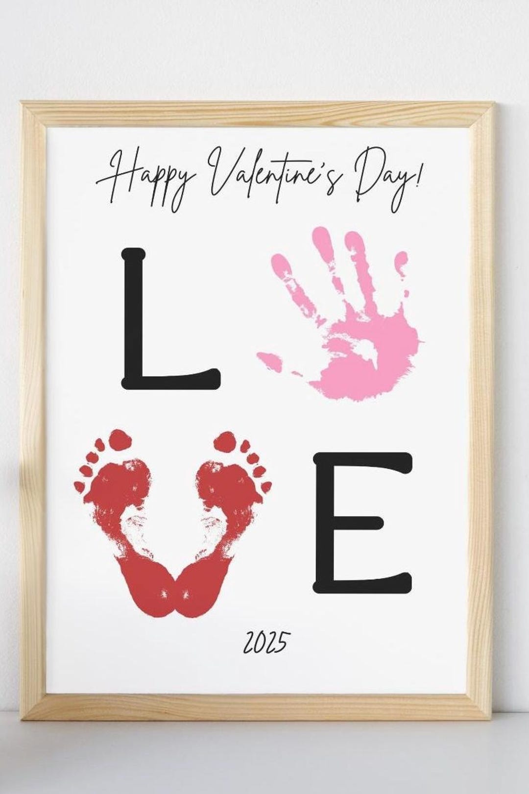 Valentines Day Handprint Craft, Valentines Printable Card, Kids ...