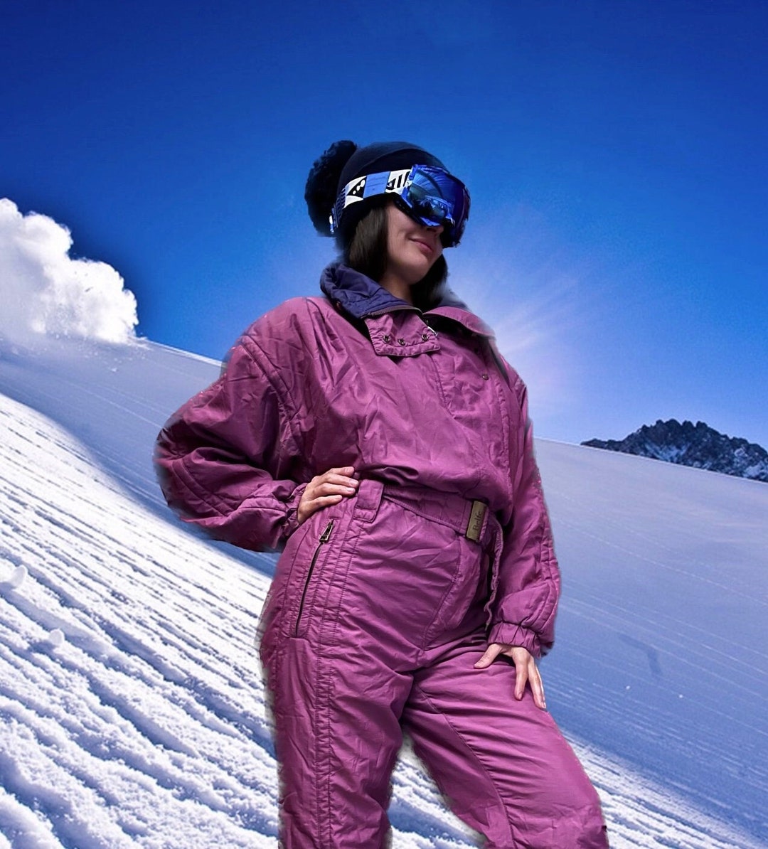 Ski Suit L BELFE Italy Winter Vintage Snowboard Skianzug Snowsuit Ski ...