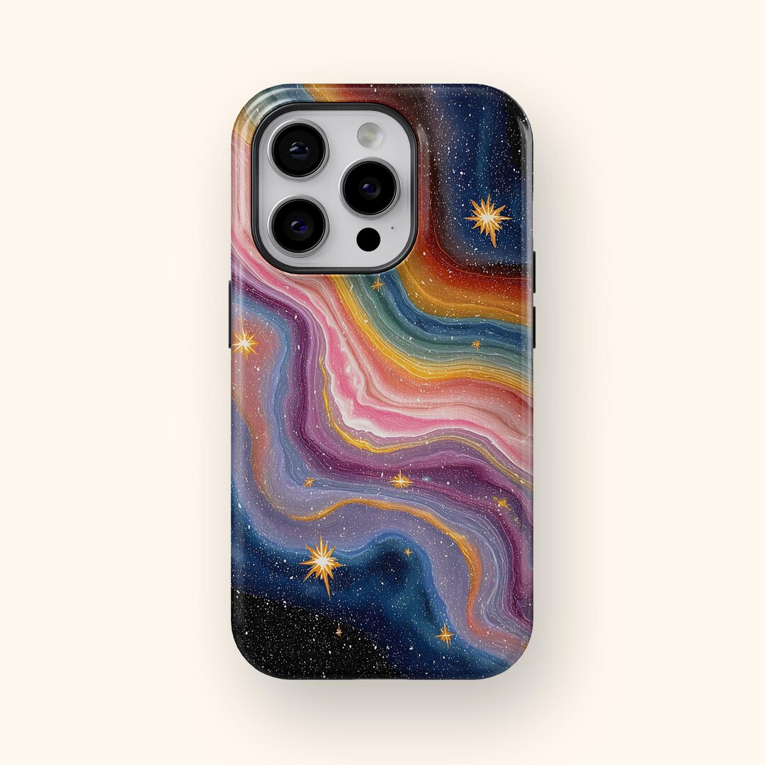 Galaxy Star Phone Case for iPhone 17 16 15 14 13 12 11 and Samsung ...