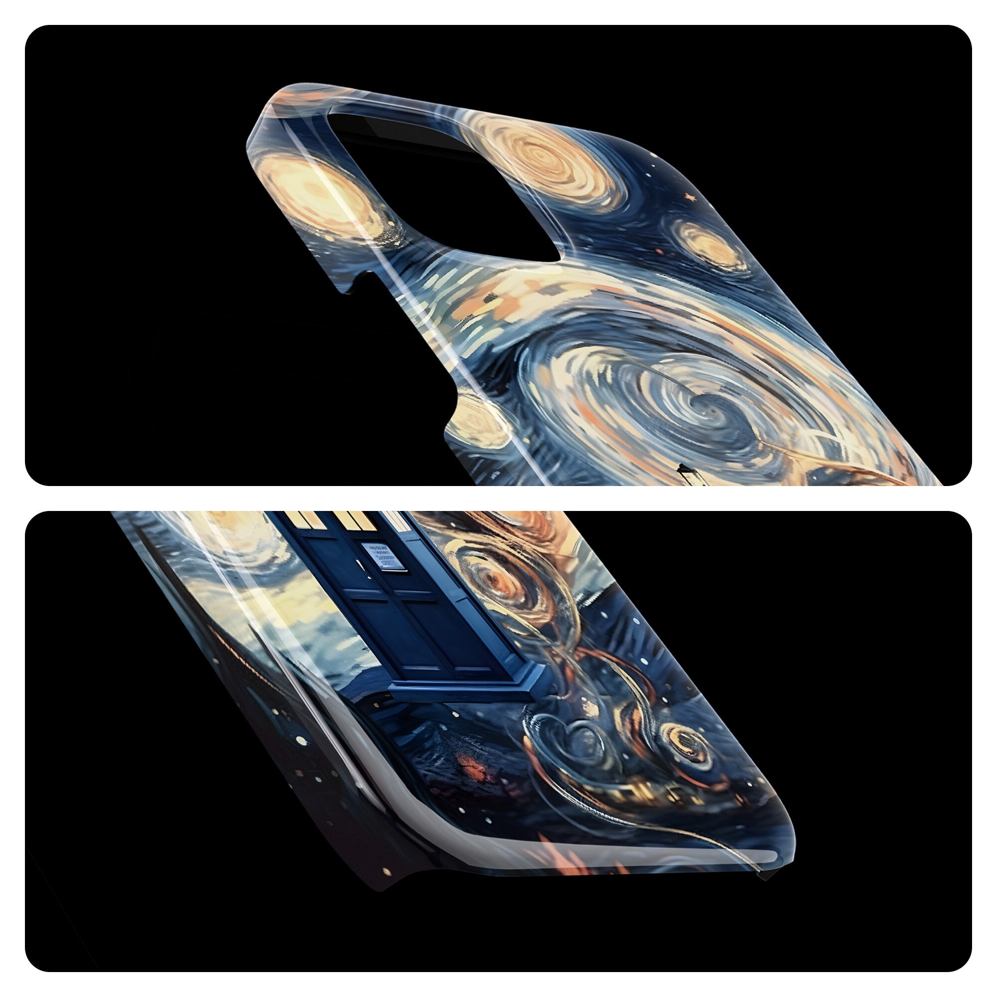 Doctor Who TARDIS iPhone Cases, Van Gogh Starry Night Inspired iPhone ...