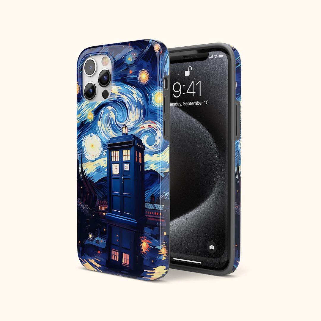 Doctor Who TARDIS, Van Gogh Starry Night Inspired, Art iPhone Case ...