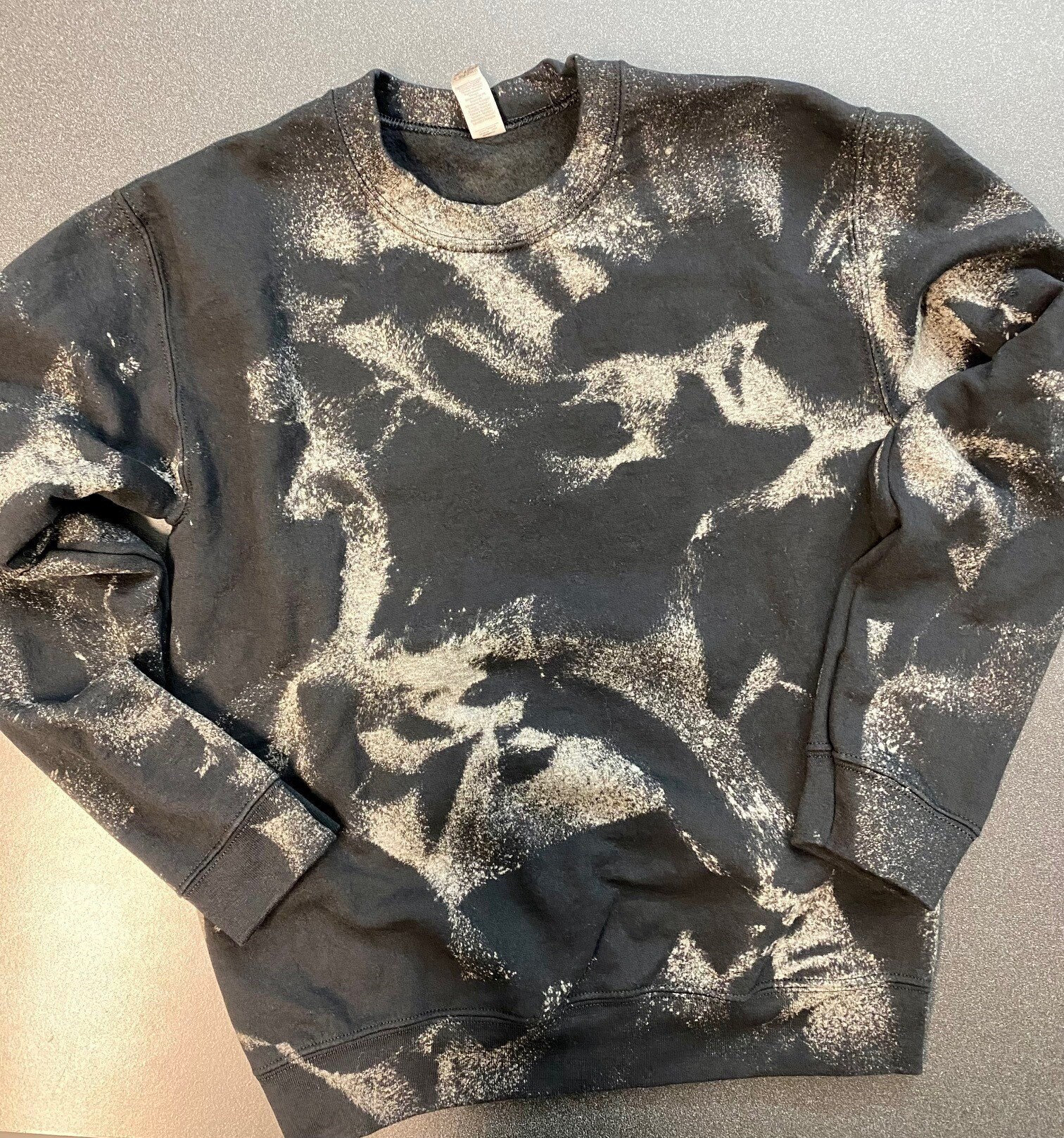 Bleached Crewnecks, Black Sweatshirt, Bleached Sweater, Blank ...