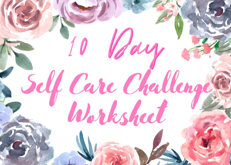 Your 10 Day Self Care Plan - Etsy