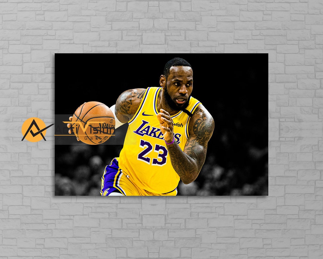 Lebron James Basketball Player, Basketball Poster, Sports Wall Art ...
