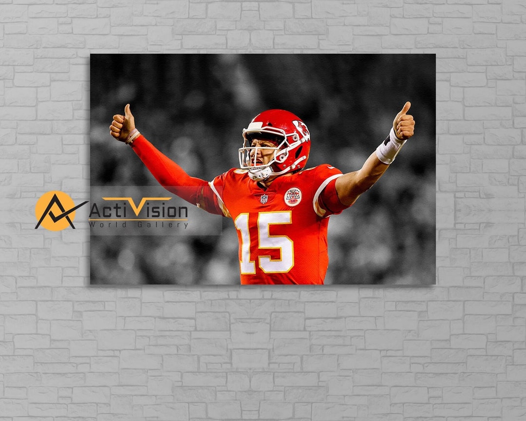 Patrick Mahomes Football Player, Football Prints , Sports Wall Art ...
