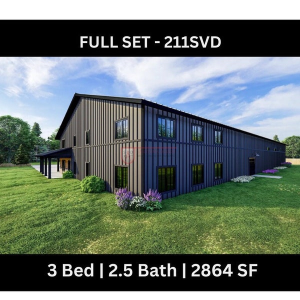 Barndominium With Shop Floor Plan - Etsy