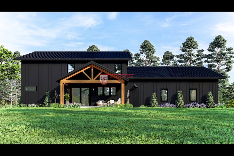 3 Bedroom Barndominium With Loft - 2 Level Barndo | Office | Garage ...