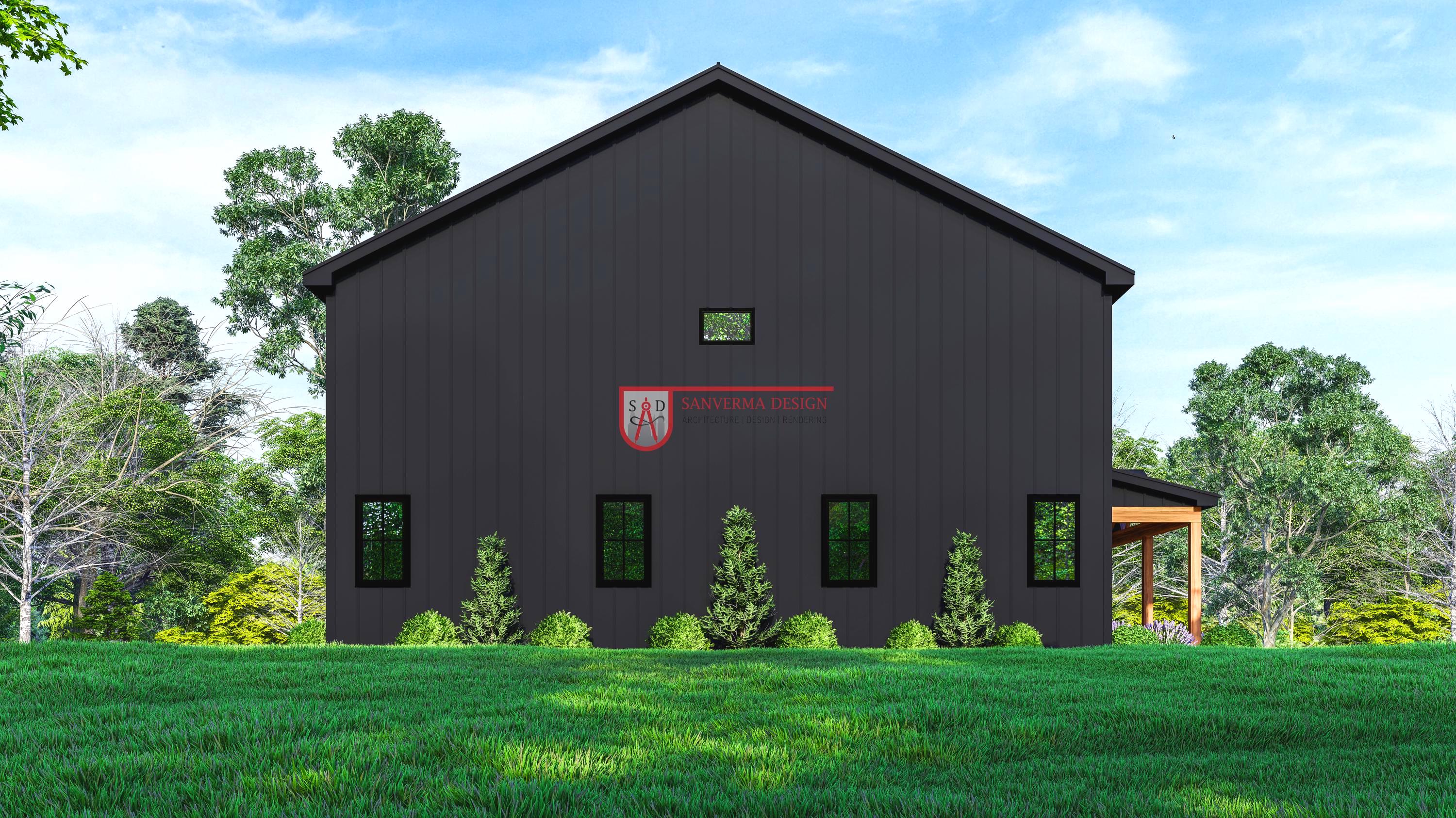 4 Bedroom Barndominium Plan With Office & Gameroom | Barndominium With ...