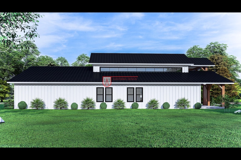 Barndominium Floor Plan -4 Bed | 3 Bath | 2 Car Garage - 2400 SF ...