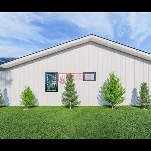 3 Bedroom Barndominium With Office | 2060 SF House Plan | Instant PDF ...