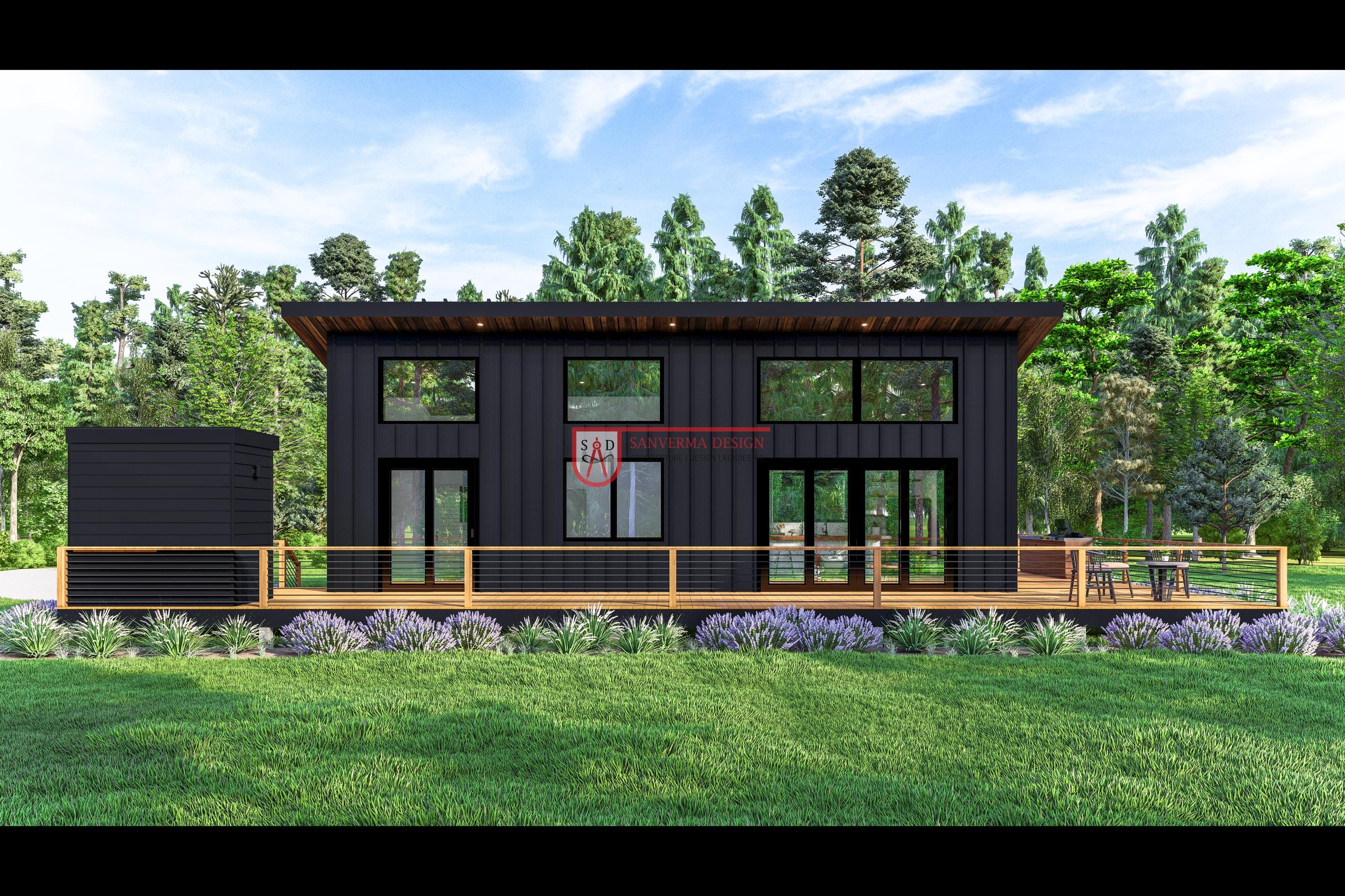 900 SF Barndominium Cabin ADU | 2 Bed | 2 Bath- Drawing Blueprints ...