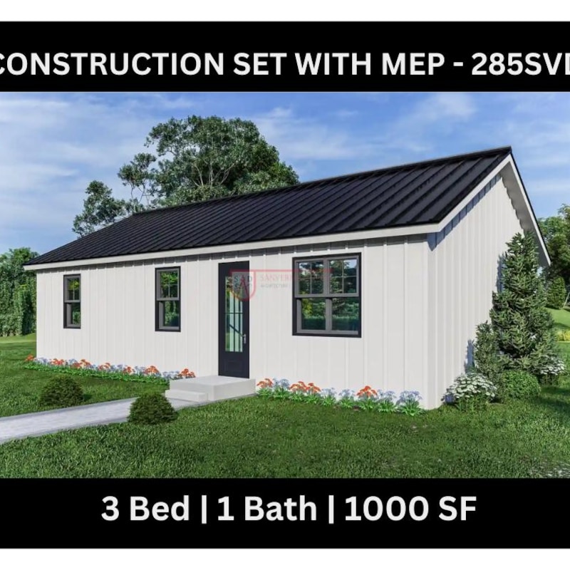 24x32 House Plan - Etsy
