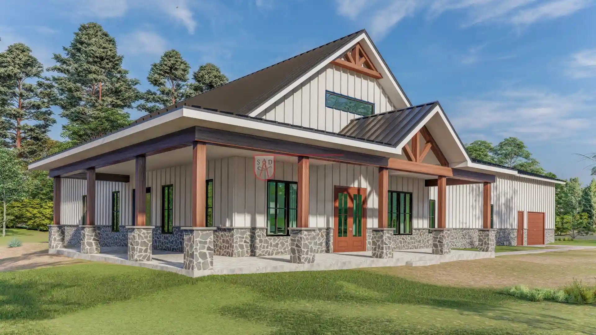 3 Bedroom Barndominium | 2 Bath | 2 LEVEL - Drawing Blueprints 2000 Sq ...