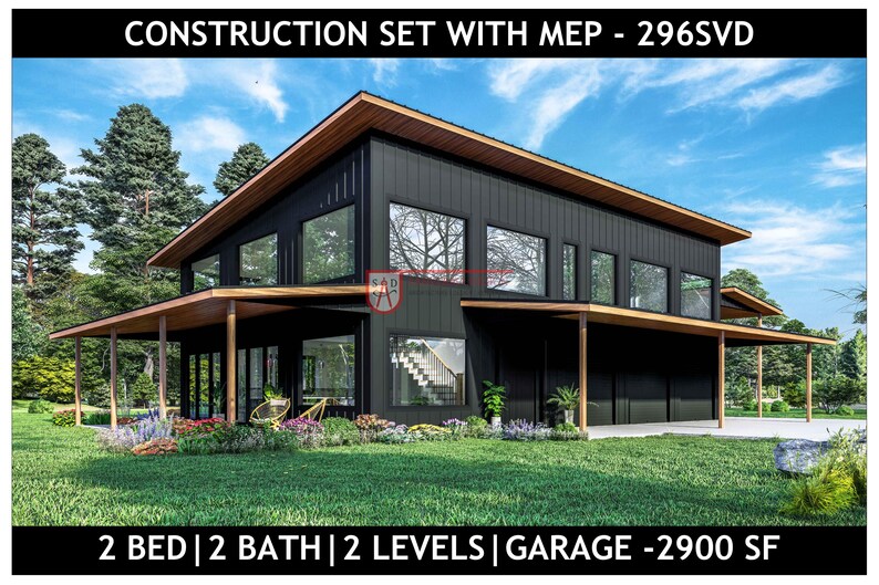 2 Bedroom Barndominium Floor Plan | 2900 Sq Ft House With Garage (PDF ...