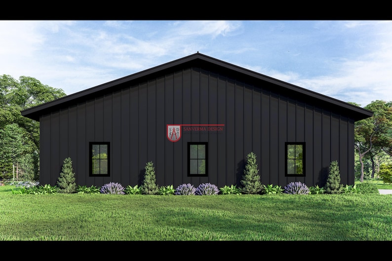 3 Bedroom Barndominium With Loft - 2 Level Barndo | Office | Garage ...
