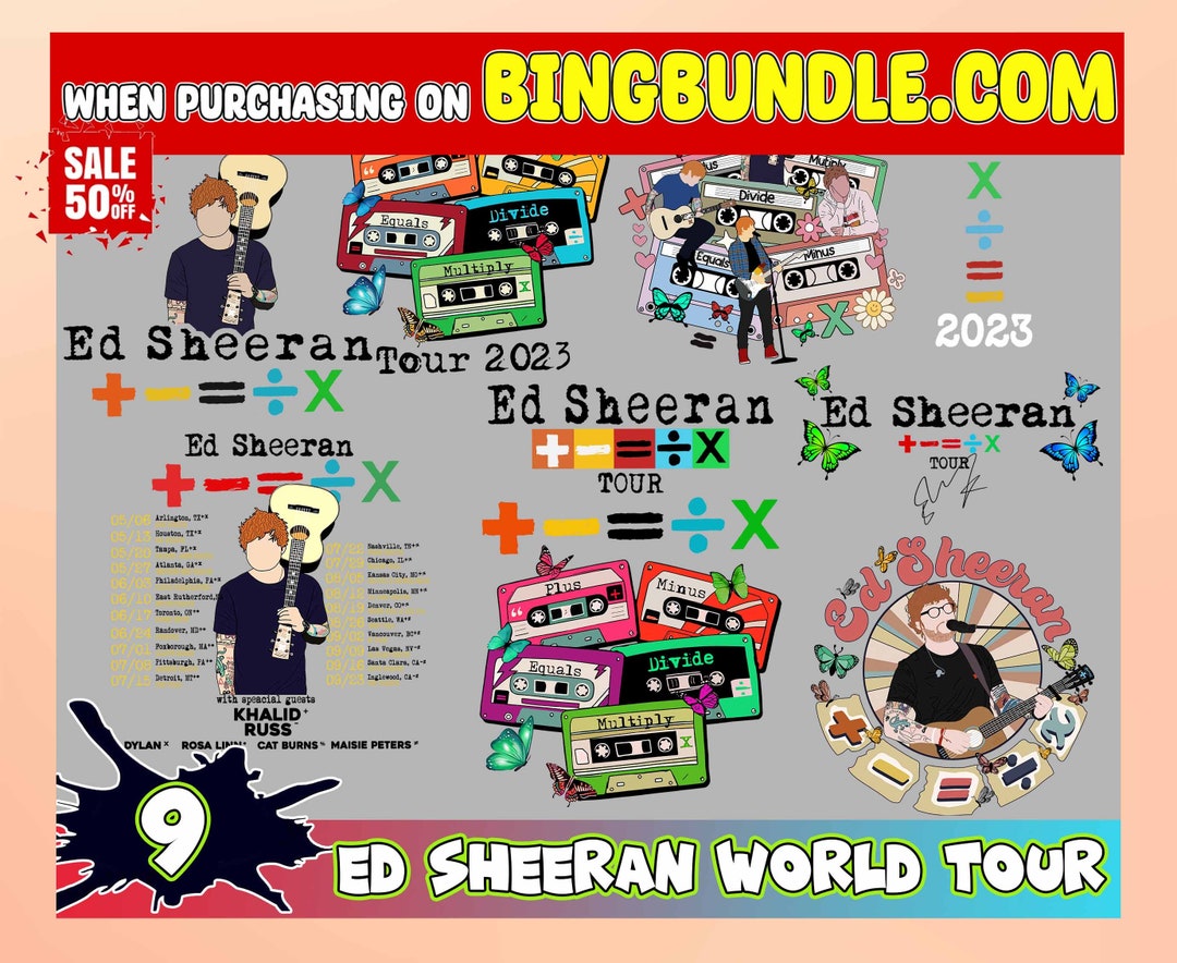 Ed World Tour Png Sheerious Concert Png Mathematics Tour - Etsy