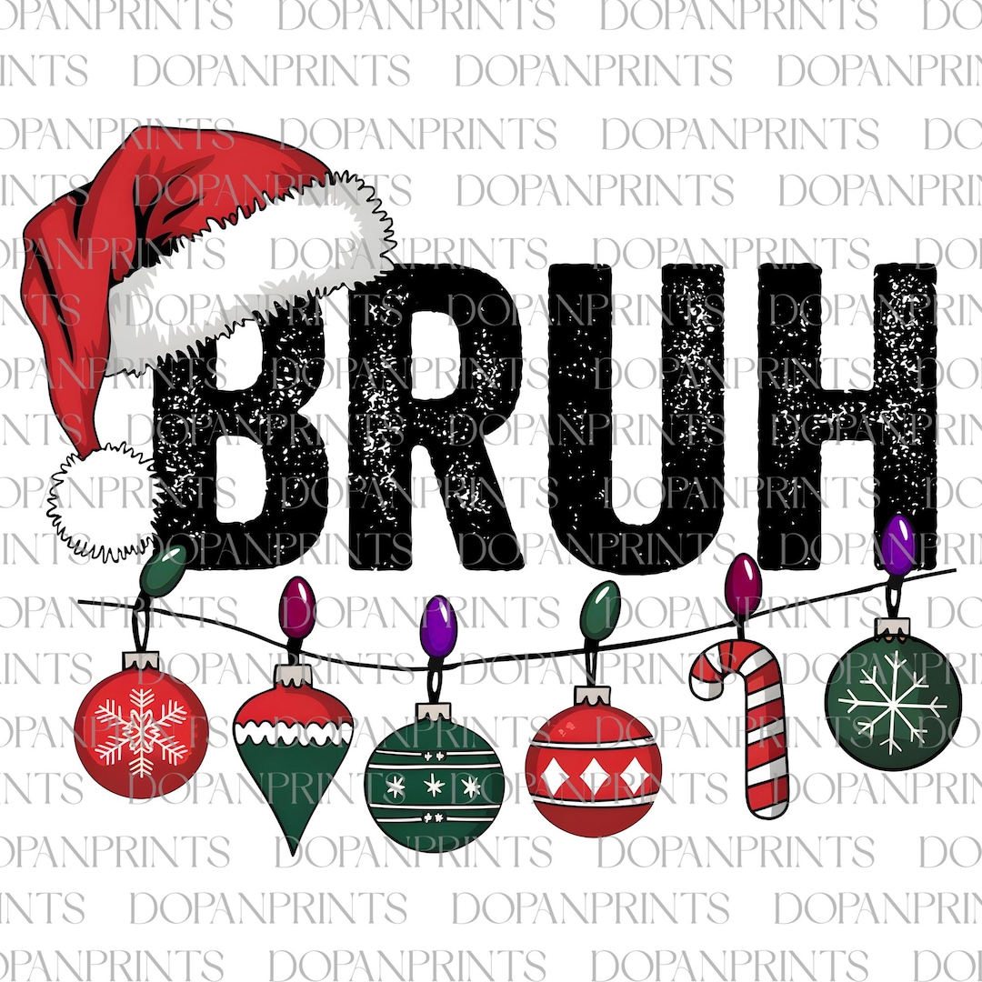 Bruh Christmas Png, Funny Christmas Png, Santa Claus Png, Retro Santa ...