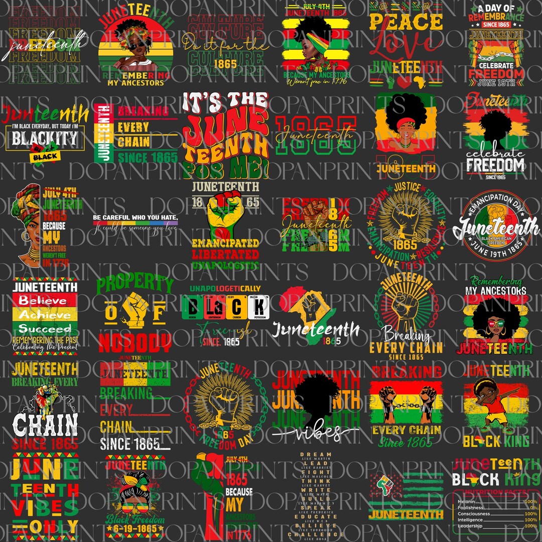 Bundle Juneteenth Png, Black History Month Png, Black Freedom, African ...