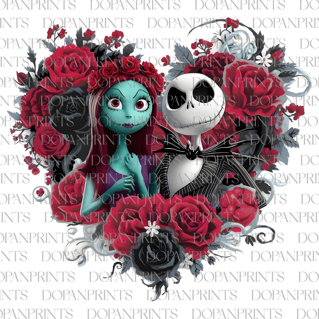 Nightmare Valentine Couple Png, Retro Valentine Shirt, Valentine's Day ...