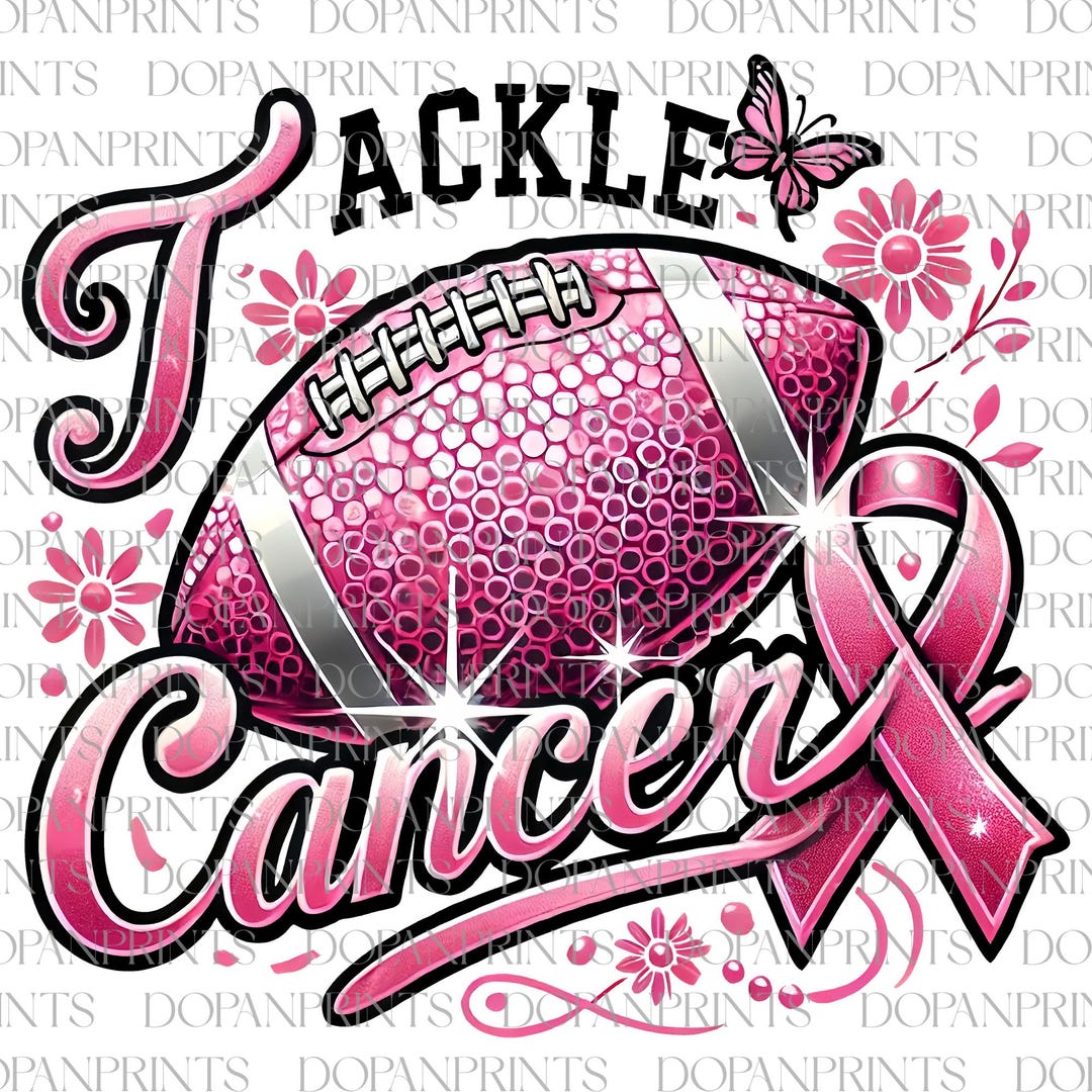 Tackle Cancer Png, Football Breast Cancer Png, Cancer Awareness Bow Png ...
