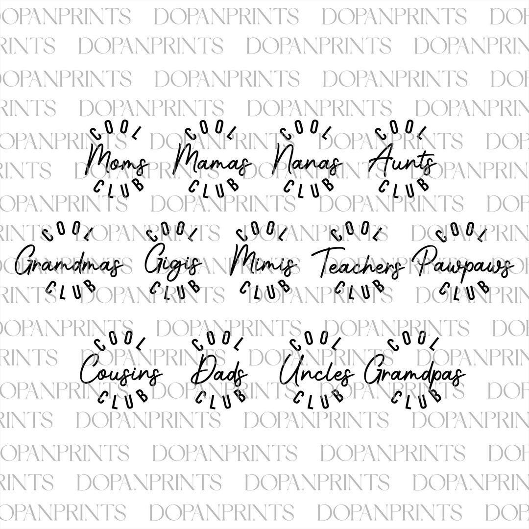 Bundle Cool Moms Club Svg, Mom Life Png, Happy Mother's Day Svg, Cool ...
