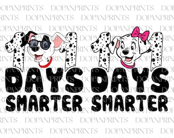 101 Days of School Png, 101 Days of School Dalmatian Dog Png, Dalmatian ...