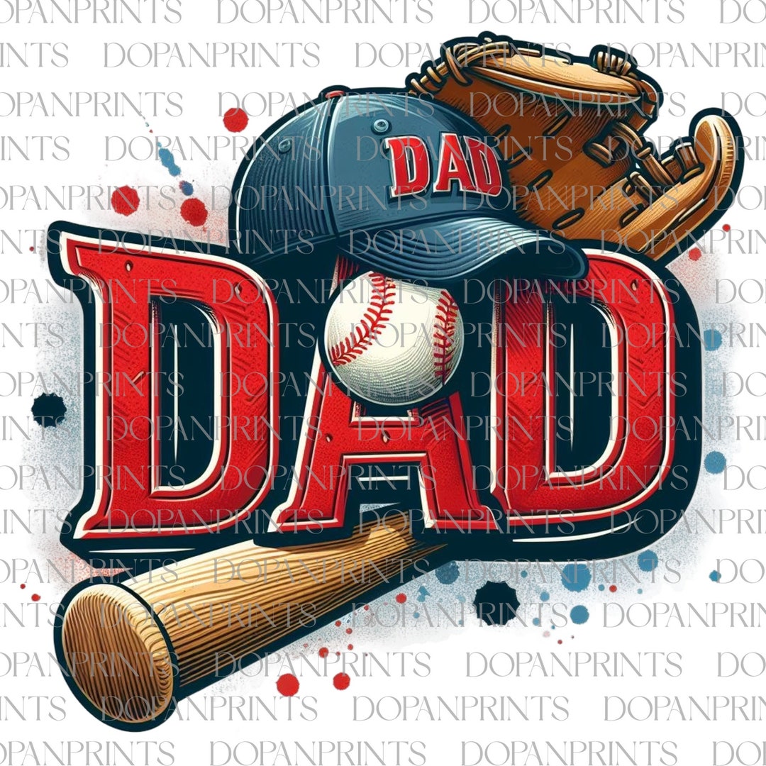 Dad Baseball Png, Baseball Season Png, Retro Dad Sport Png, Happy ...