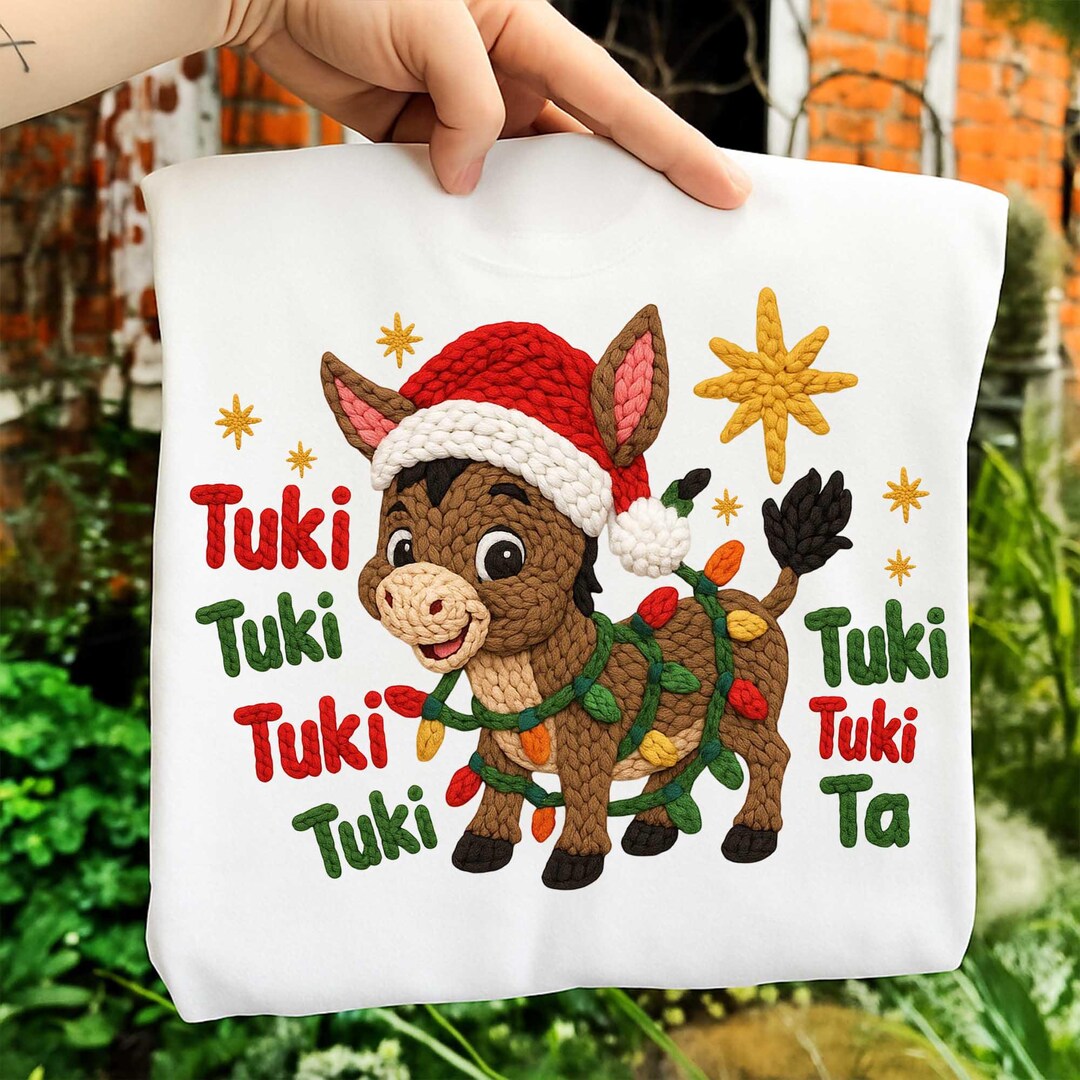 Latch Hook Yarn Crochet Tuki Donkey Latino Xmas Png, Sabanero Mexican ...