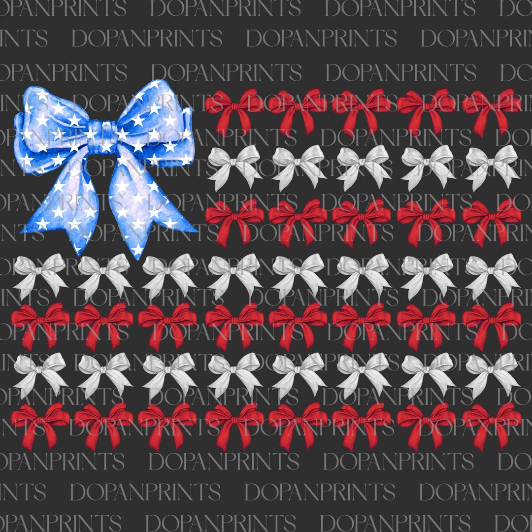 Coquette 4th of July Png, Coquette American Flag Png, American Coquette ...