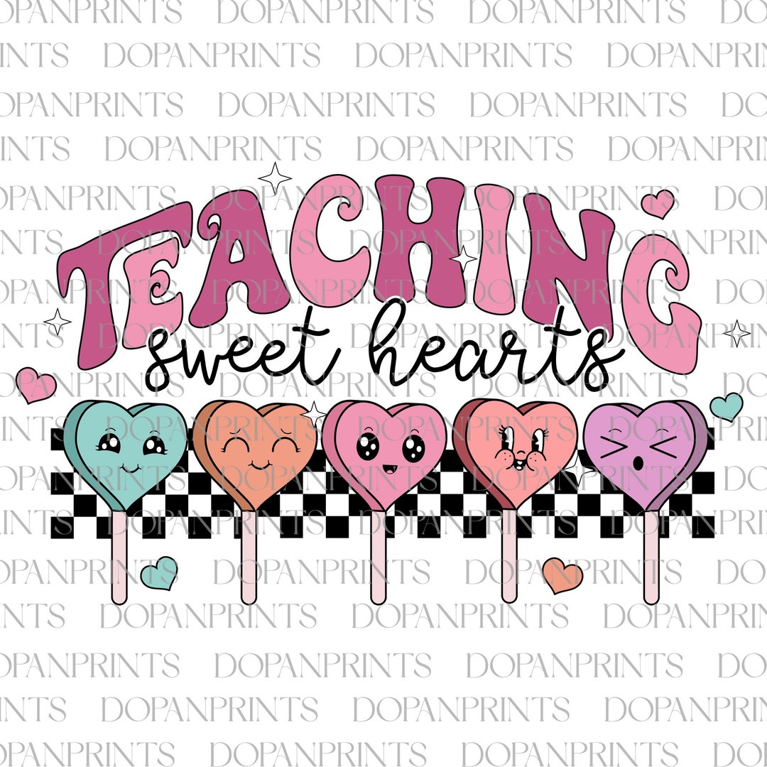 Teaching Sweethearts Valentine SVG PNG, Happy Valentines Day, Tearcher ...