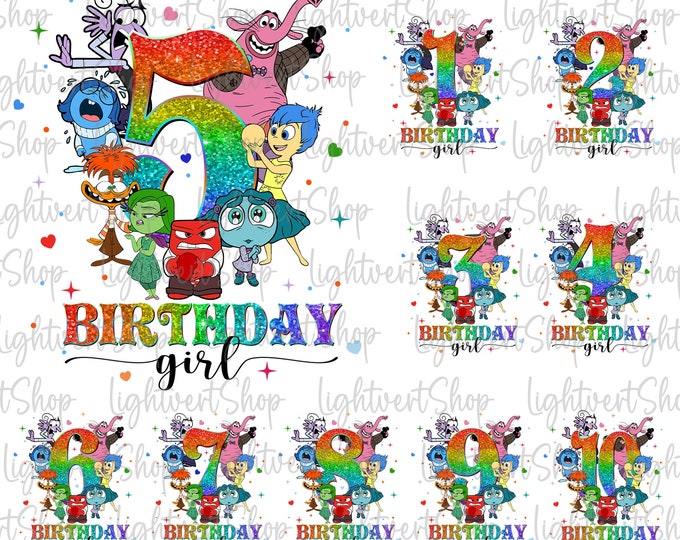 Inside Out Birthday Banner Inside Out Party Decorations Happy Birthday ...