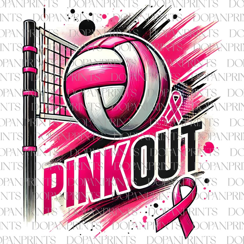 Volleyball Pink Out - Etsy