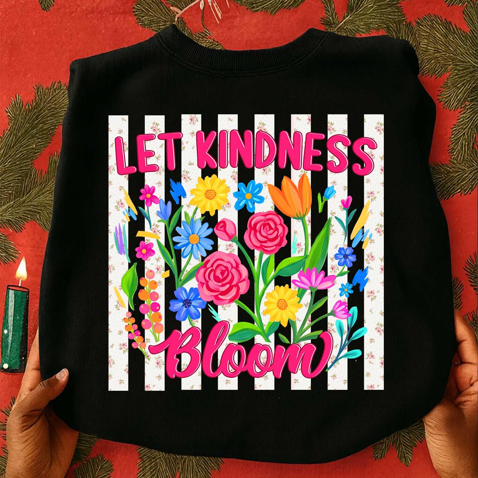 Let Kindness Bloom PNG, Boho Spring Floral Design, Summer Wildflower ...