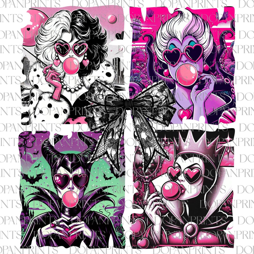 Pink Halloween Witch Png, Villain Gang Png, Halloween Png, Spooky ...