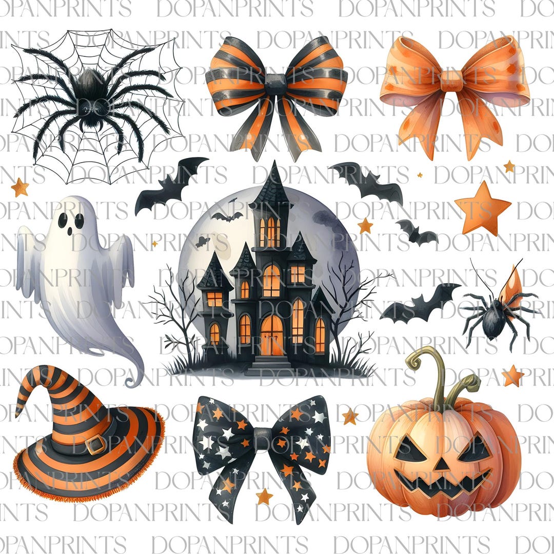 Halloween Coquette Png, Spooky, Spiders Ghost Hunted House, Halloween ...