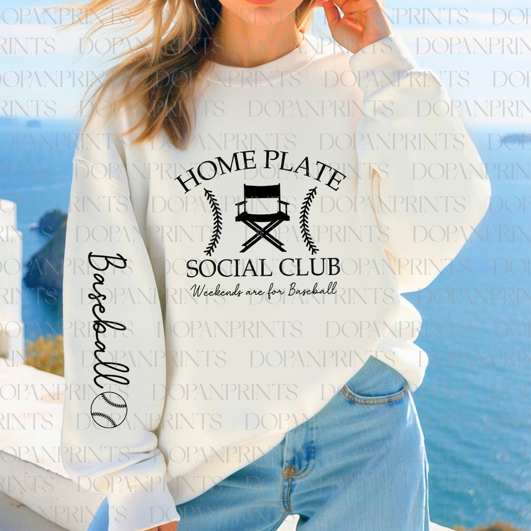 Home Plate Social Club Svg, Baseball Mom Svg, Baseball Mama Png, Funny ...