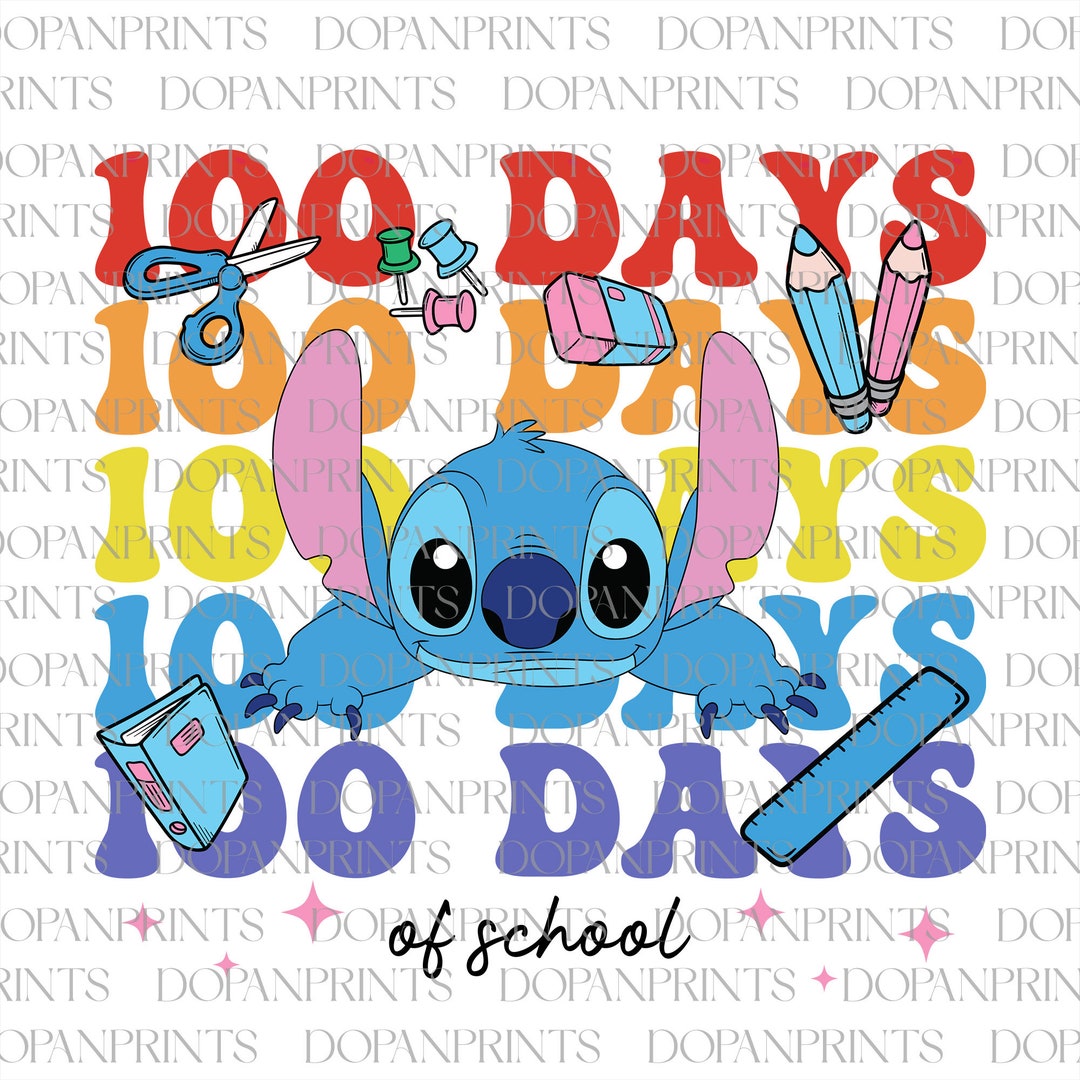 100 Days of School Png, Cartoon 100th Day of School Png, Back to School ...