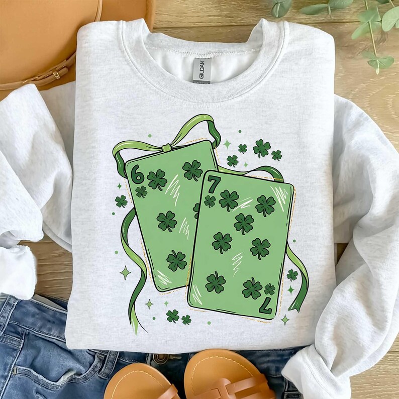 6 7 Playing Cards Patrick Png, Funny Coquette St Patricks Day Png ...