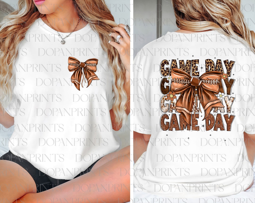Bundle Game Day Football Png Shirt, Football Coquette Bow Png, Mama ...