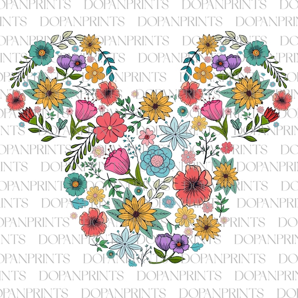 Minnie Flower Svg - Etsy
