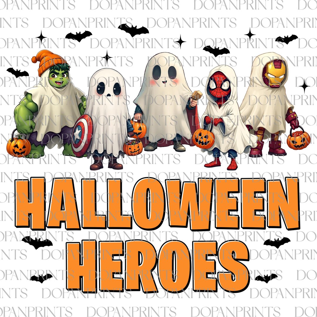 Hero Halloween Png, Spooky Ghosts Png, Trick or Treat Png, Fall Pumpkin ...