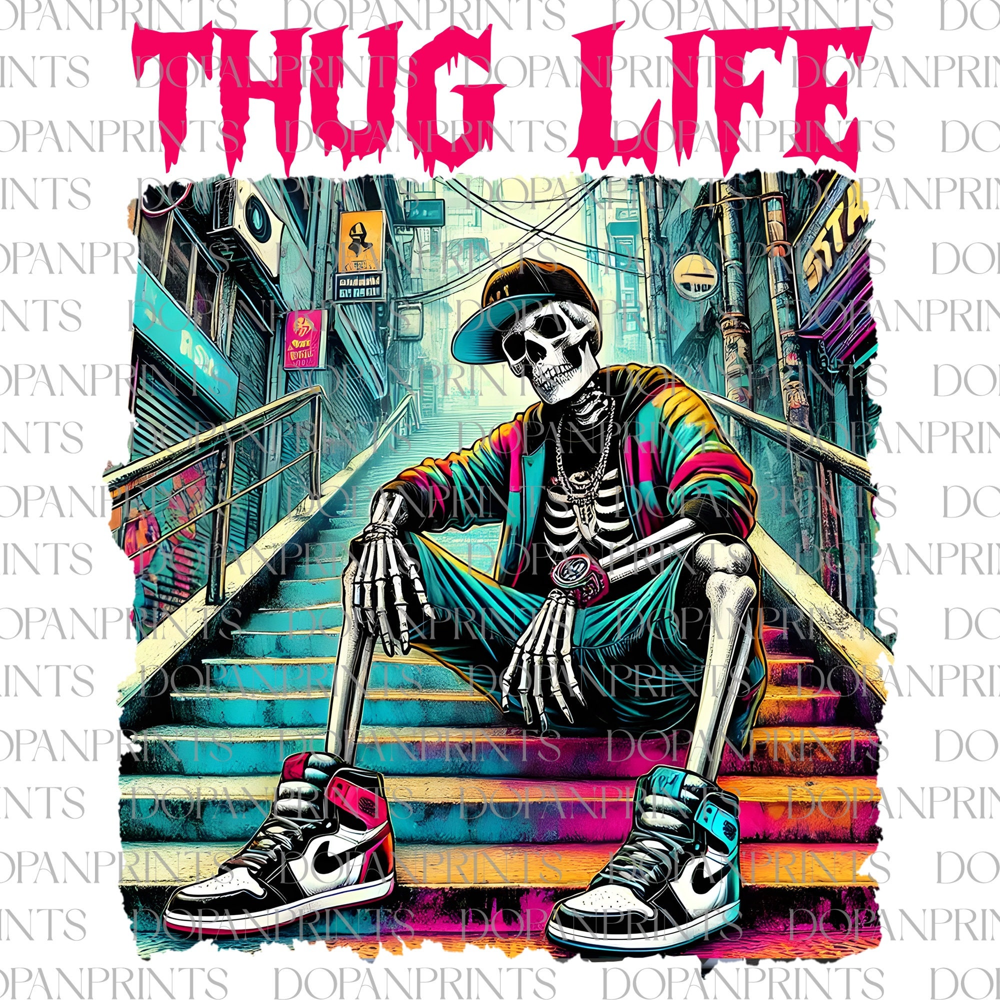 Thug Life Skeleton Png, Halloween Skeleton Png, Spooky Season, Trick or ...