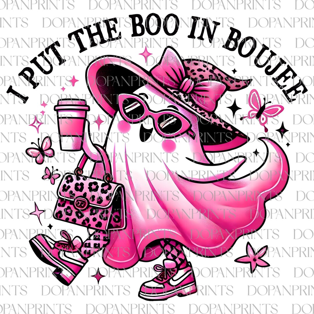 I Put the Boo in Boujee Ghost Png, Cute Ghost Halloween Png, Fall ...
