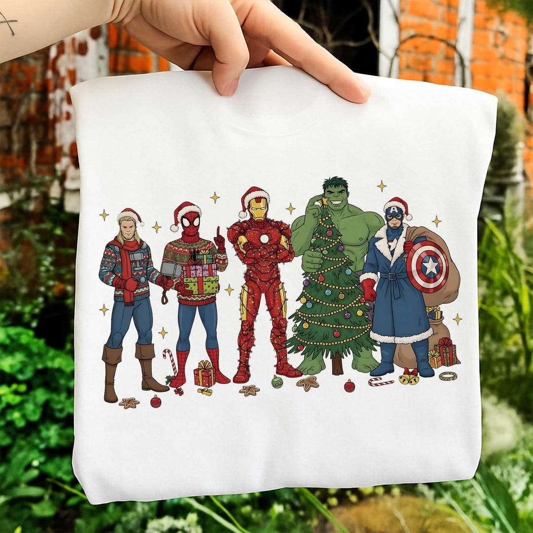 Superhero Christmas PNG, Funny Christmas Characters Png, Hero Funny ...