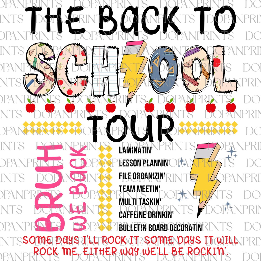 Die Back To School Tour Png, Bruh Wir Back Png, Lehrer Png, Erster ...