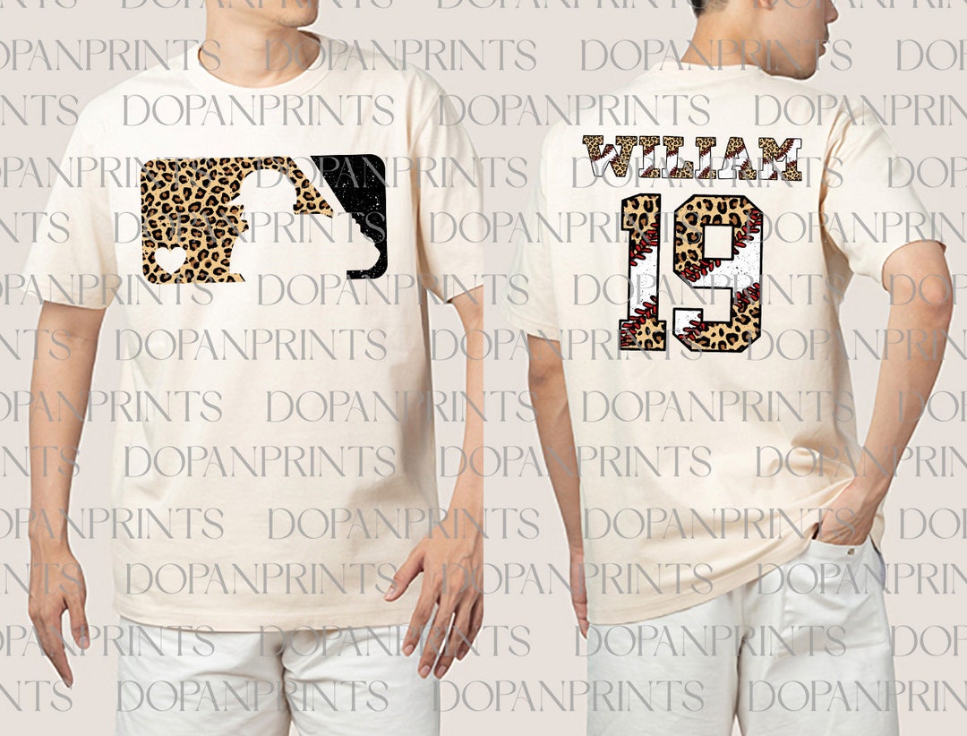 Custom Leopard Baseball Png, Sport Mom Png, Baseball Number and ...