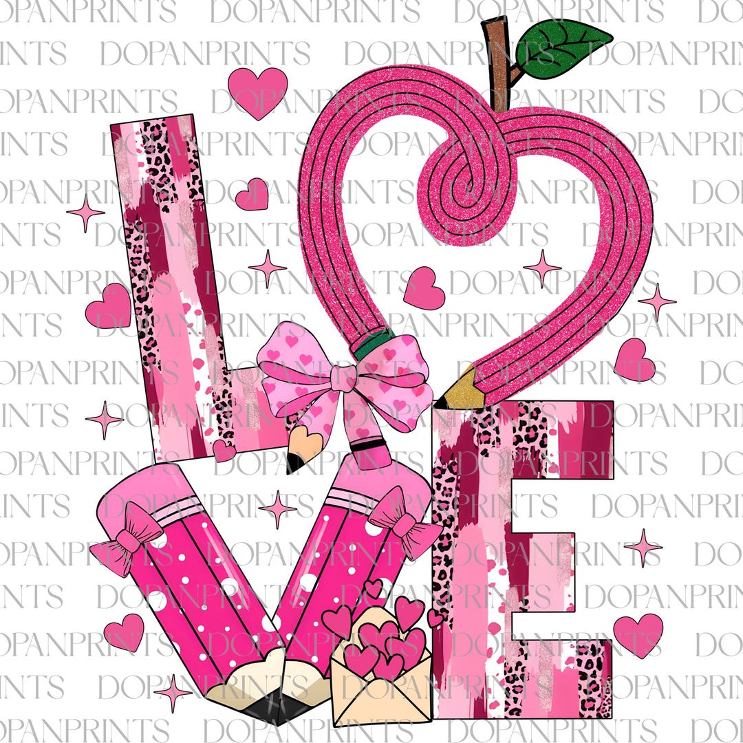 Teacher Heart Pencil Png, Love Valentine Png, Valentine's Day Png ...